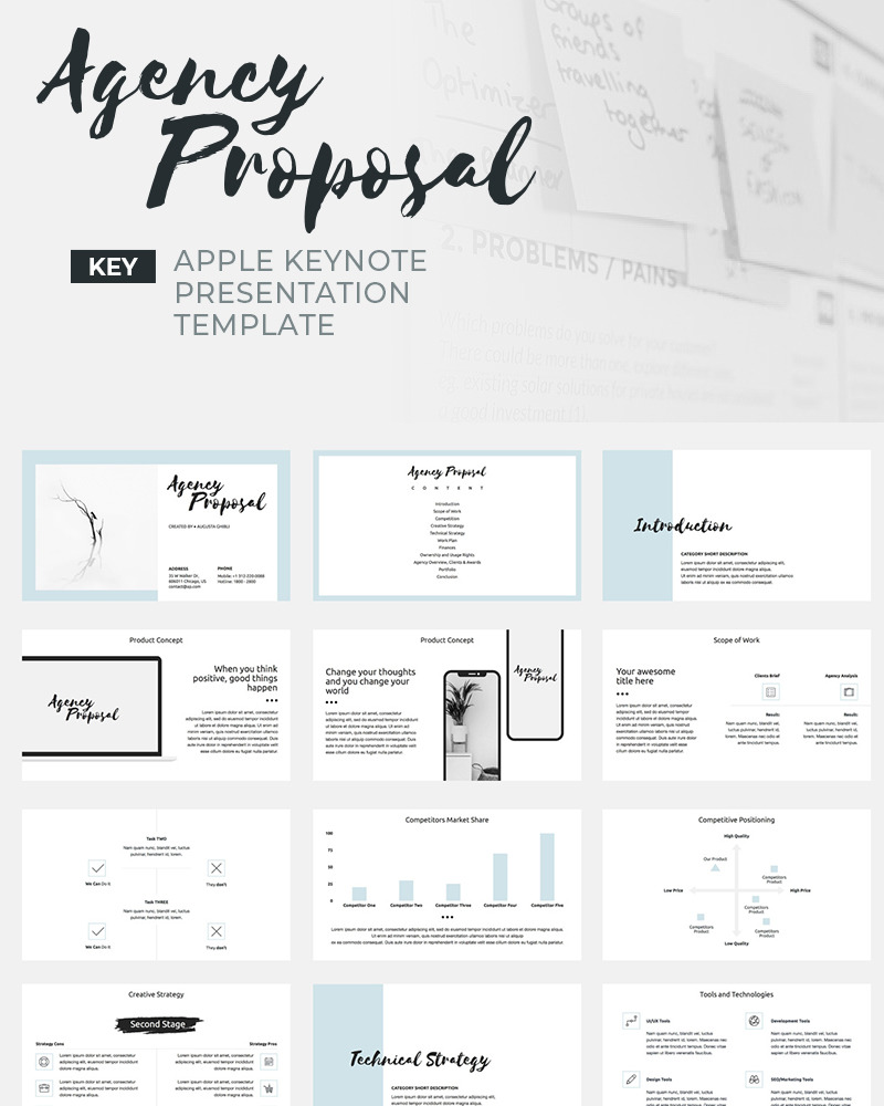 Agency Proposal Presentation - Keynote template