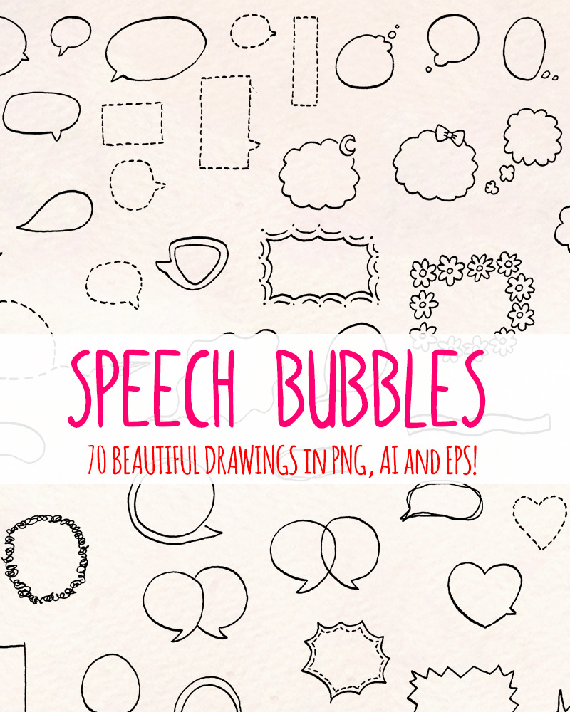 74 Speech and Thought Bubble - Illustration - TemplateMonster