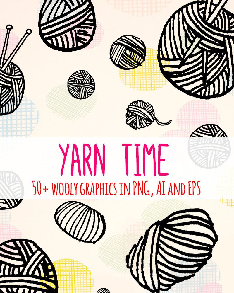 51 Yarn Craft Graphic Elements - Illustration