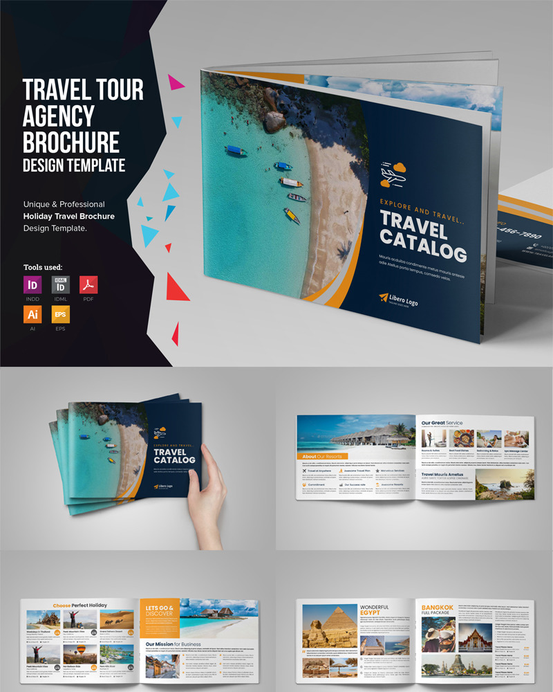 Holiday Travel Brochure Catalog - Corporate Identity Template
