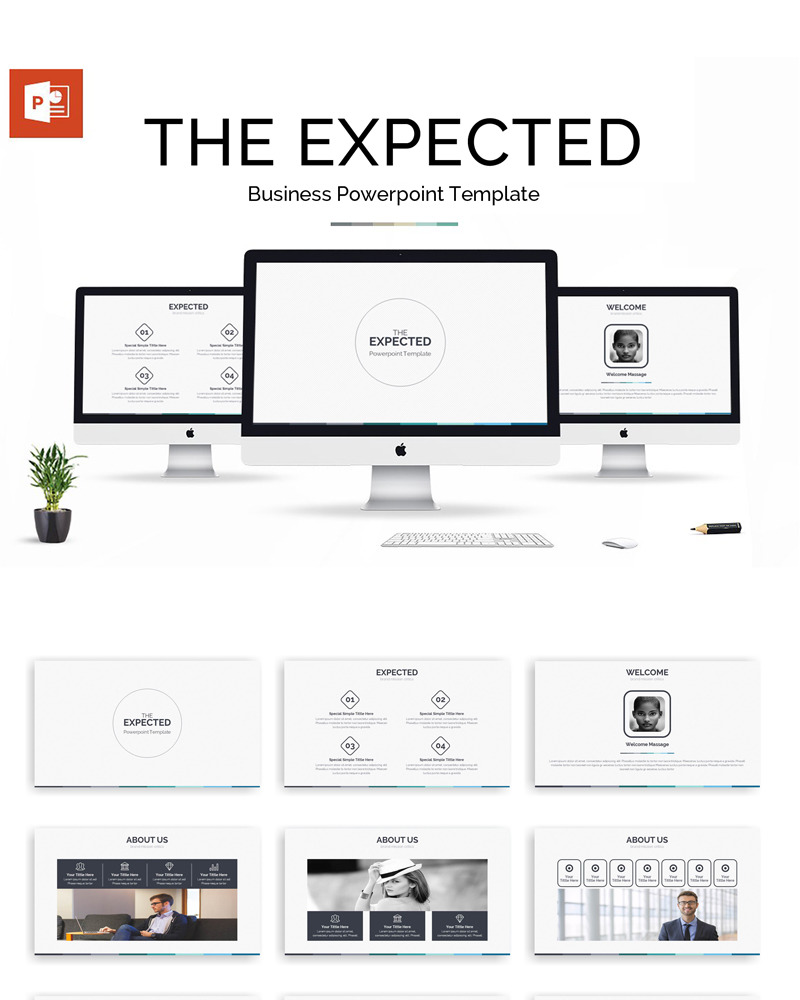 The Expected PowerPoint template #79798 - TemplateMonster