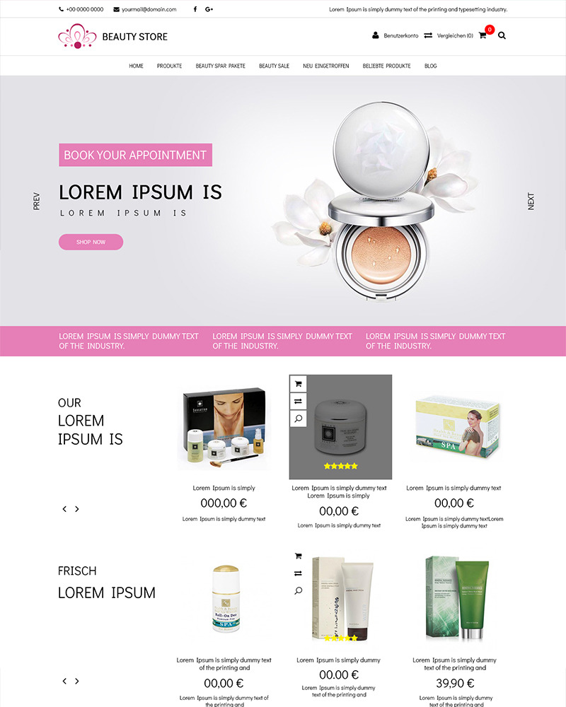 Beauty Store - Ecommerce PSD Template - TemplateMonster Beauty Store - Ecommerce PSD Template - TemplateMonster