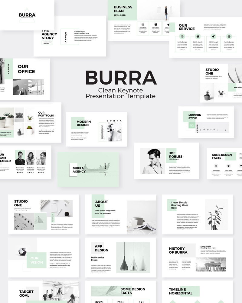 Burra - Clean Simple Presentation - Keynote template