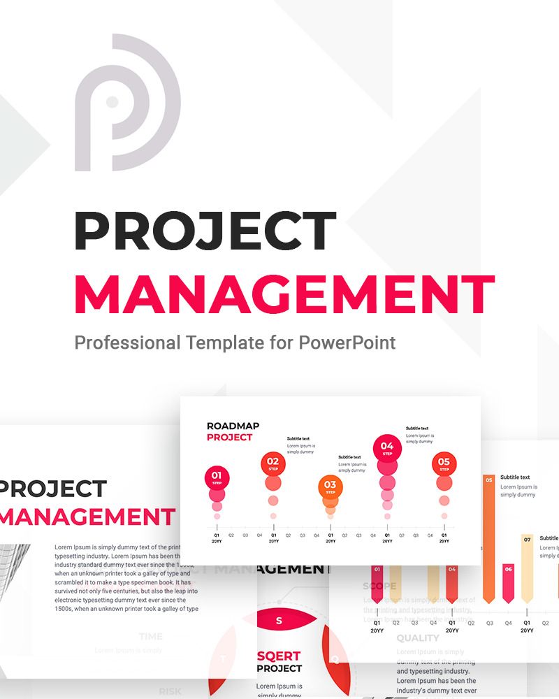 Project Management PowerPoint template - TemplateMonster