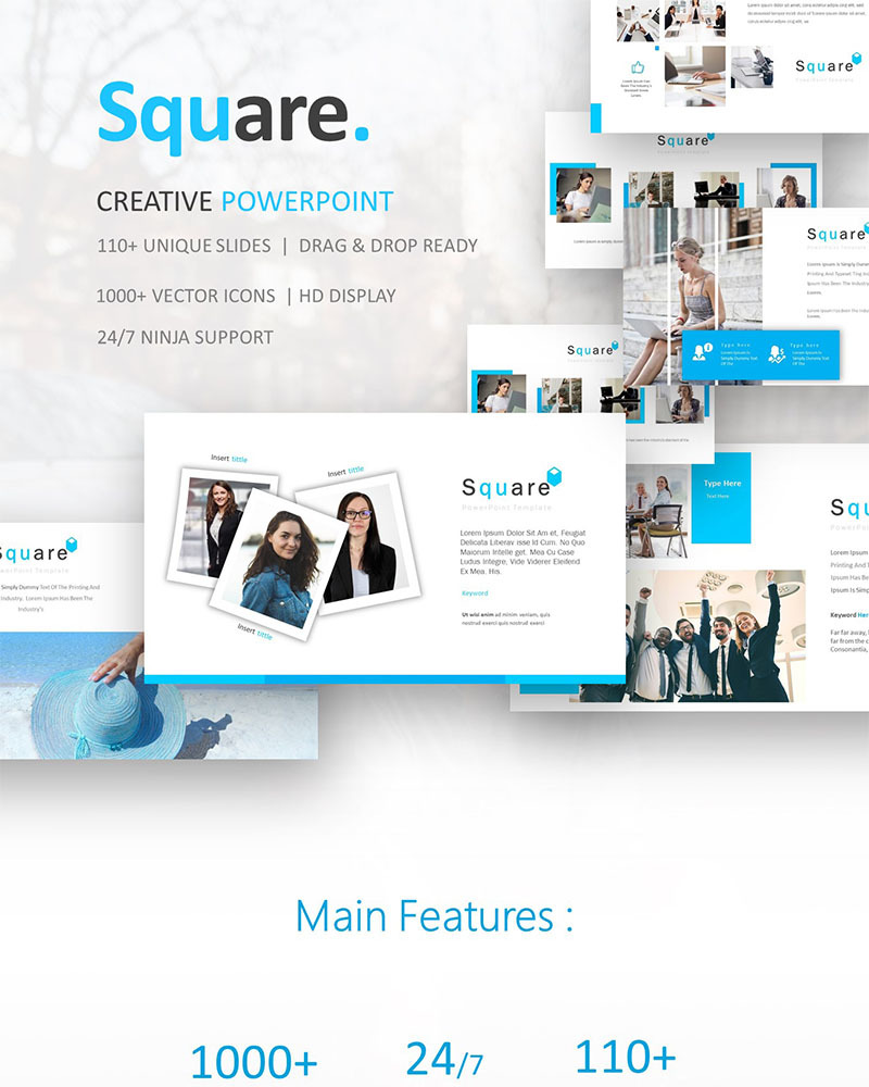 Graphics Responsive PowerPoint template - TemplateMonster