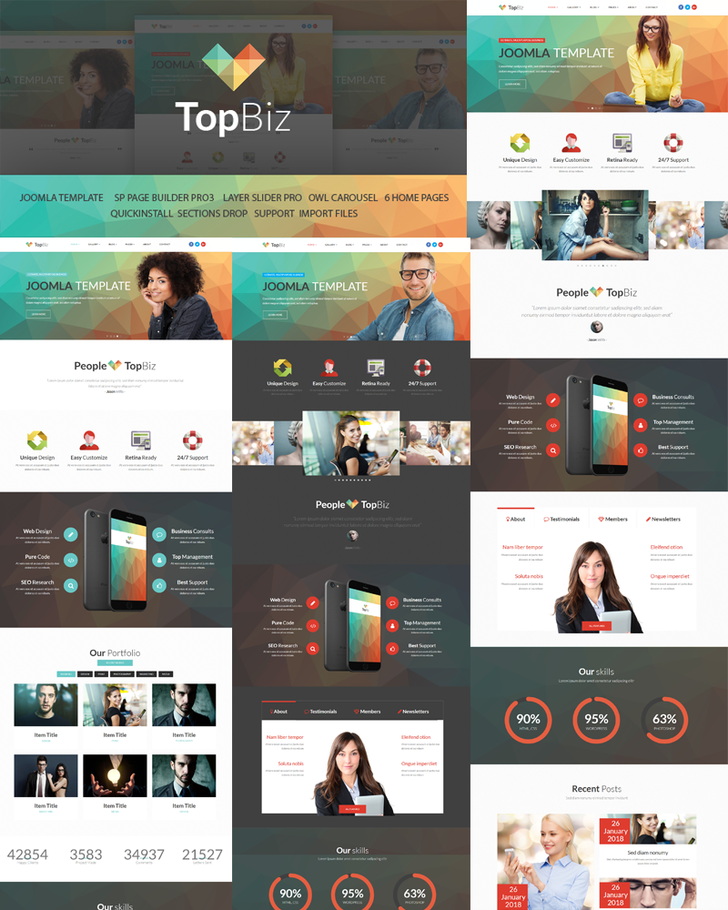 TopBiz - Responsive Corporate Joomla Template
