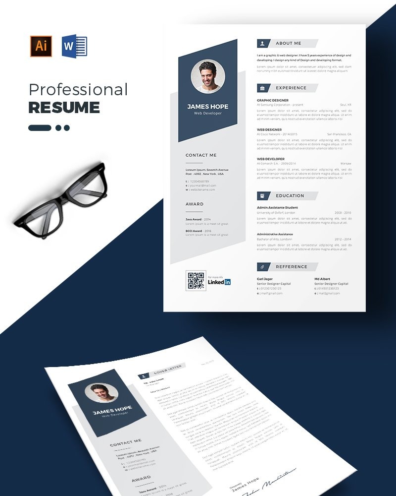 Designer-Professional Resume Template - TemplateMonster