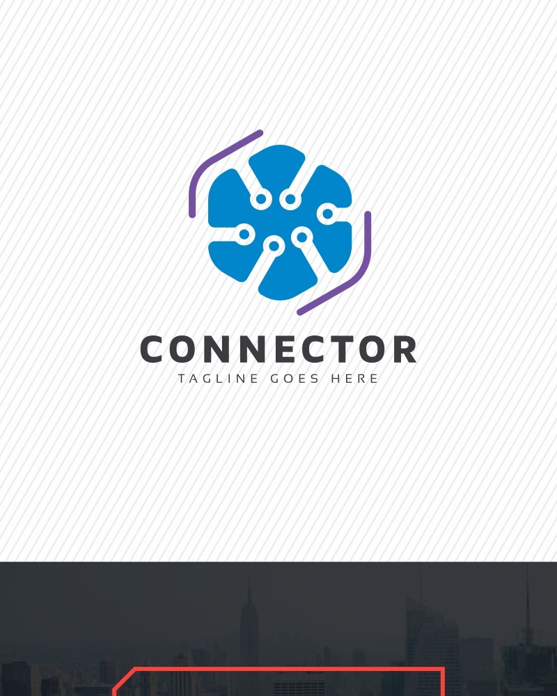 Connector Logo Template #80305 - TemplateMonster