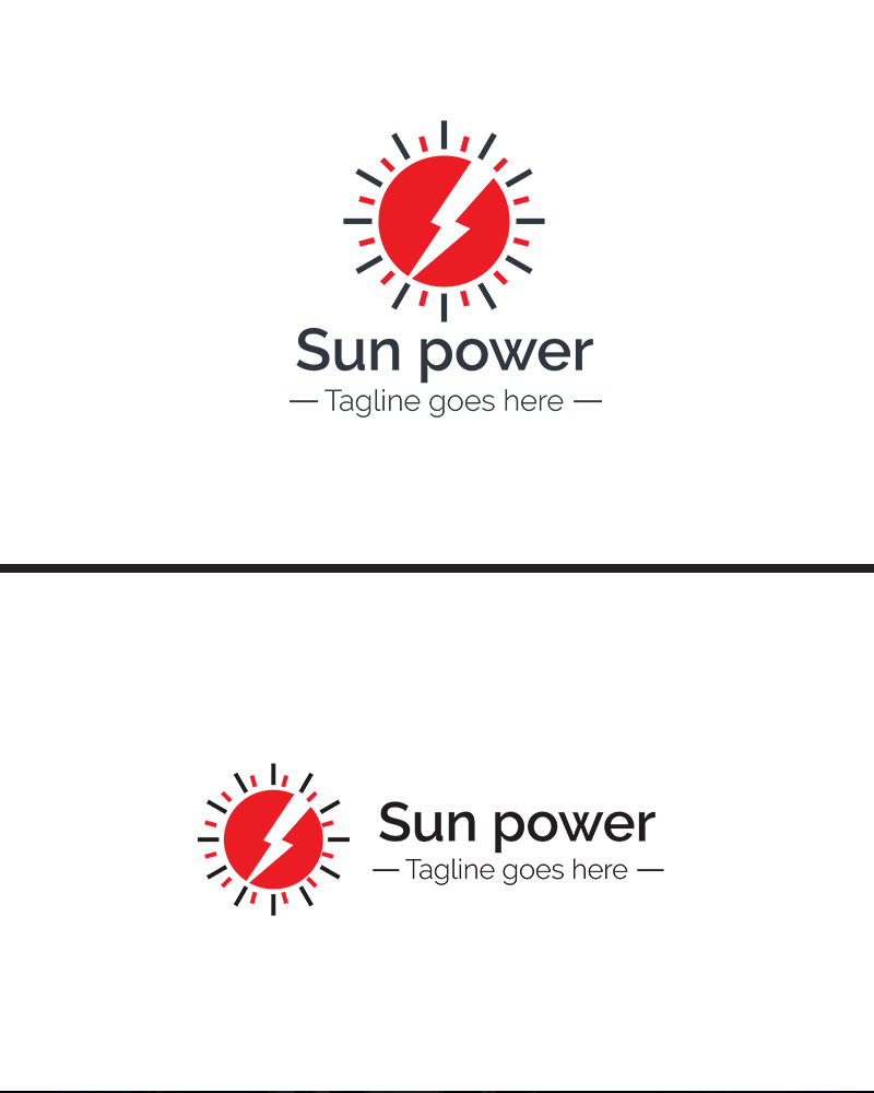 Sun Power Logo Template #80301 - TemplateMonster