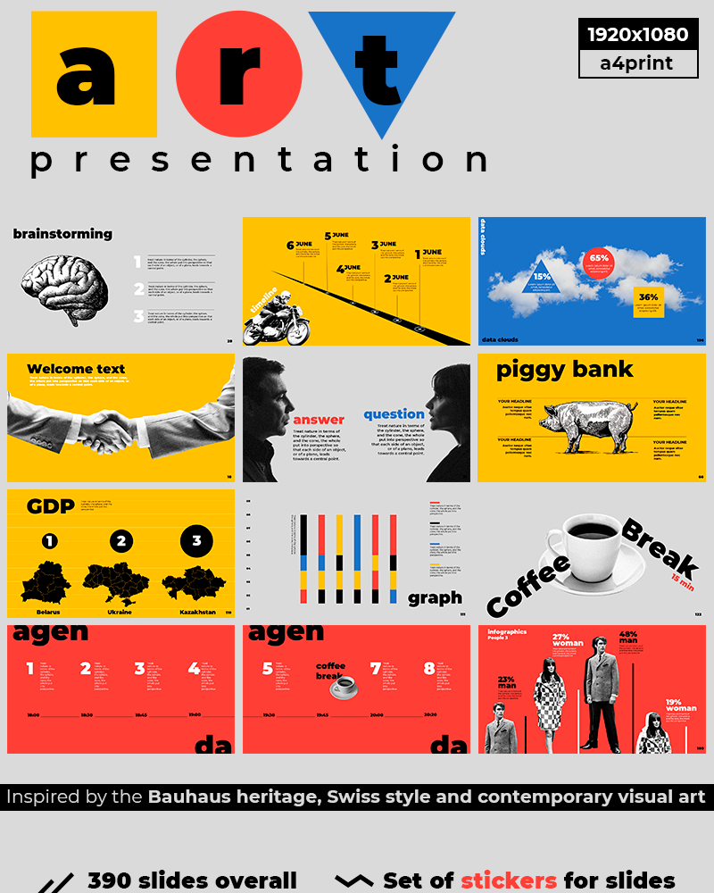 ART PowerPoint template #80471 - TemplateMonster