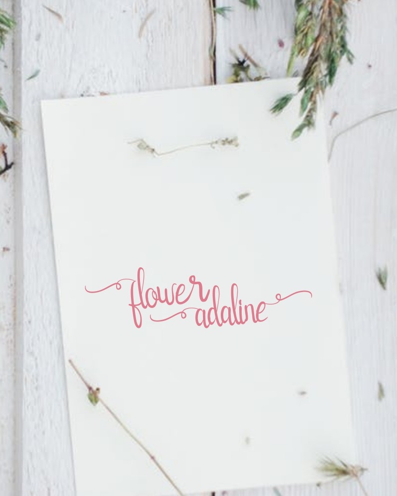 Flower Adaline Font #80424 - TemplateMonster