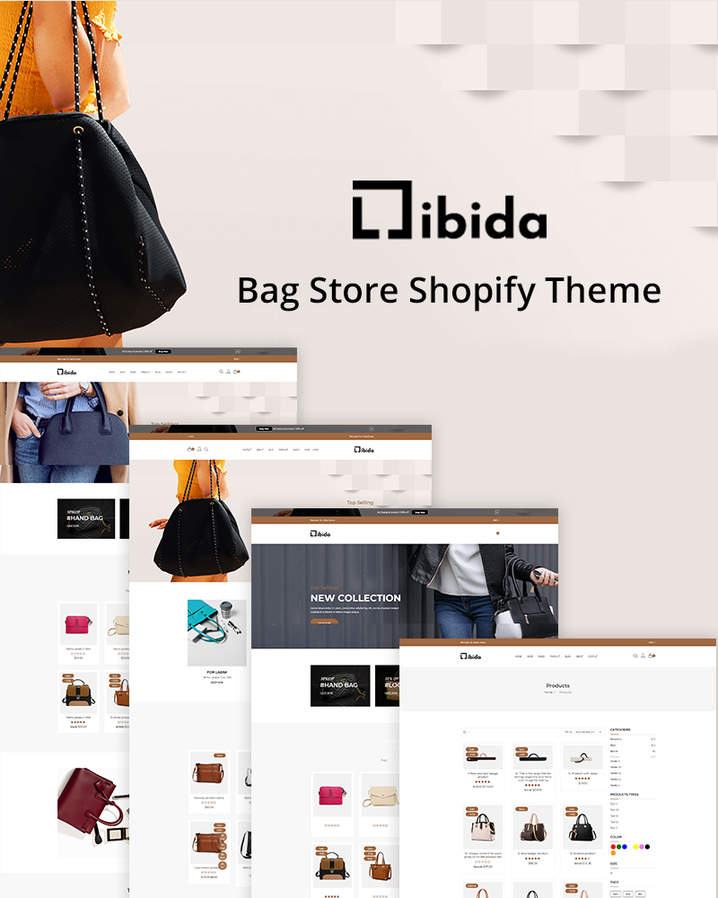 Libida – Bag Store Shopify Theme #80551 - TemplateMonster