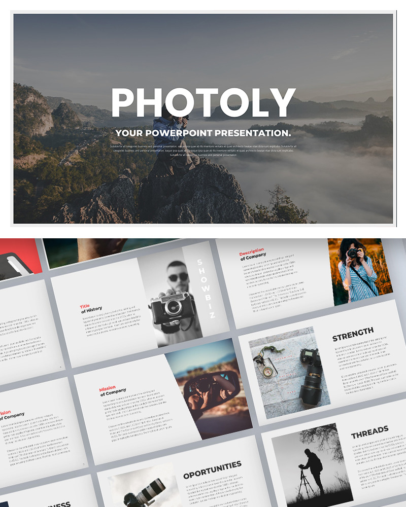 Photoly-Photograph PowerPoint template - TemplateMonster