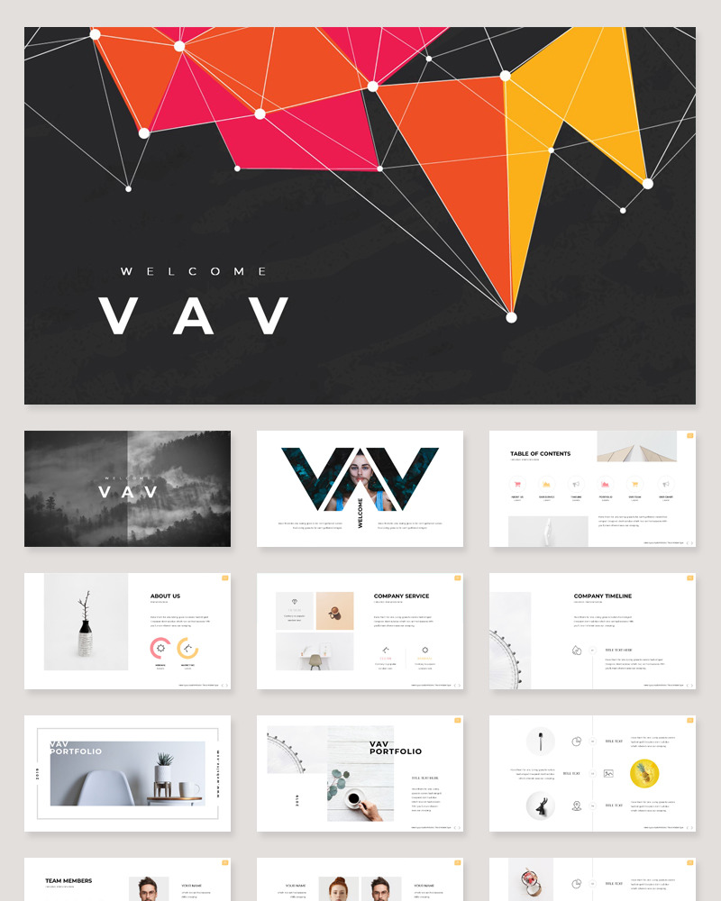 Bright Presentation PowerPoint template - TemplateMonster