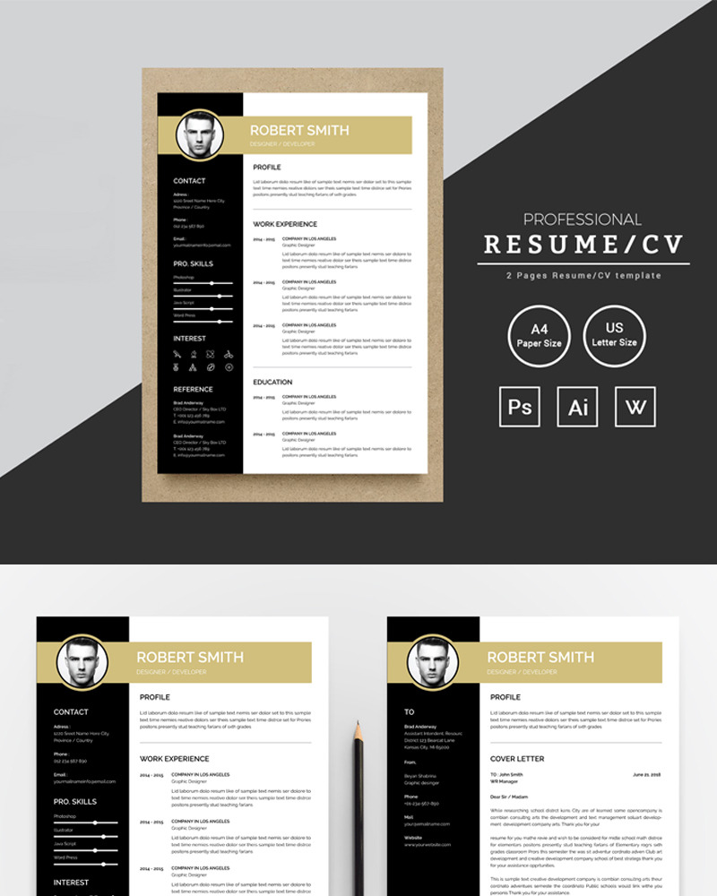 Robert Smith Resume Template #80826 - TemplateMonster