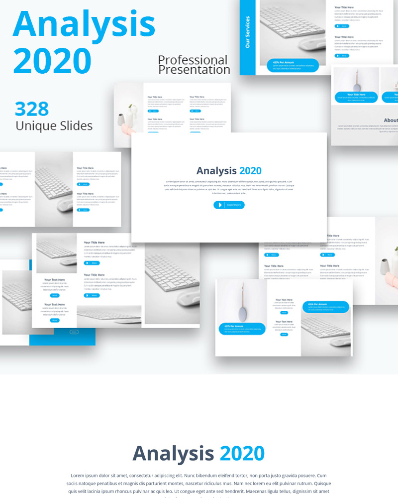 Analysis 2020 PowerPoint template #80944 - TemplateMonster
