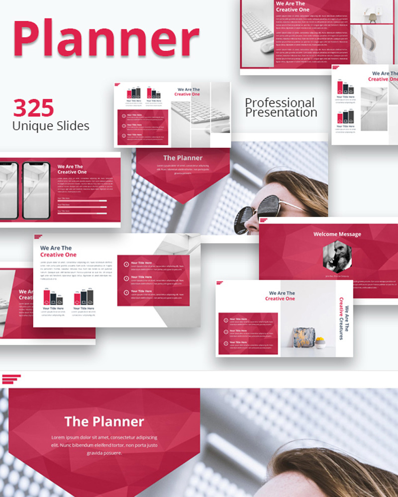 The Planner PowerPoint template #80942 - TemplateMonster