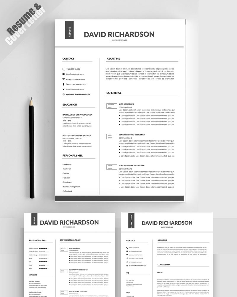 David Richardson Resume Template #81082 - TemplateMonster