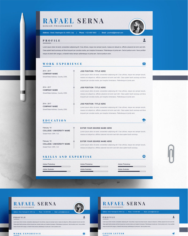 Rafael Resume Template #81006 - TemplateMonster
