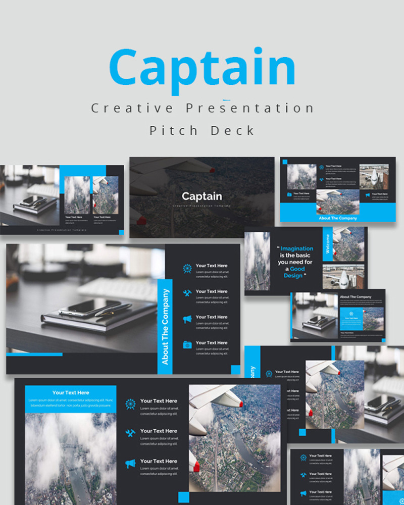 Captain PowerPoint template #81164 - TemplateMonster