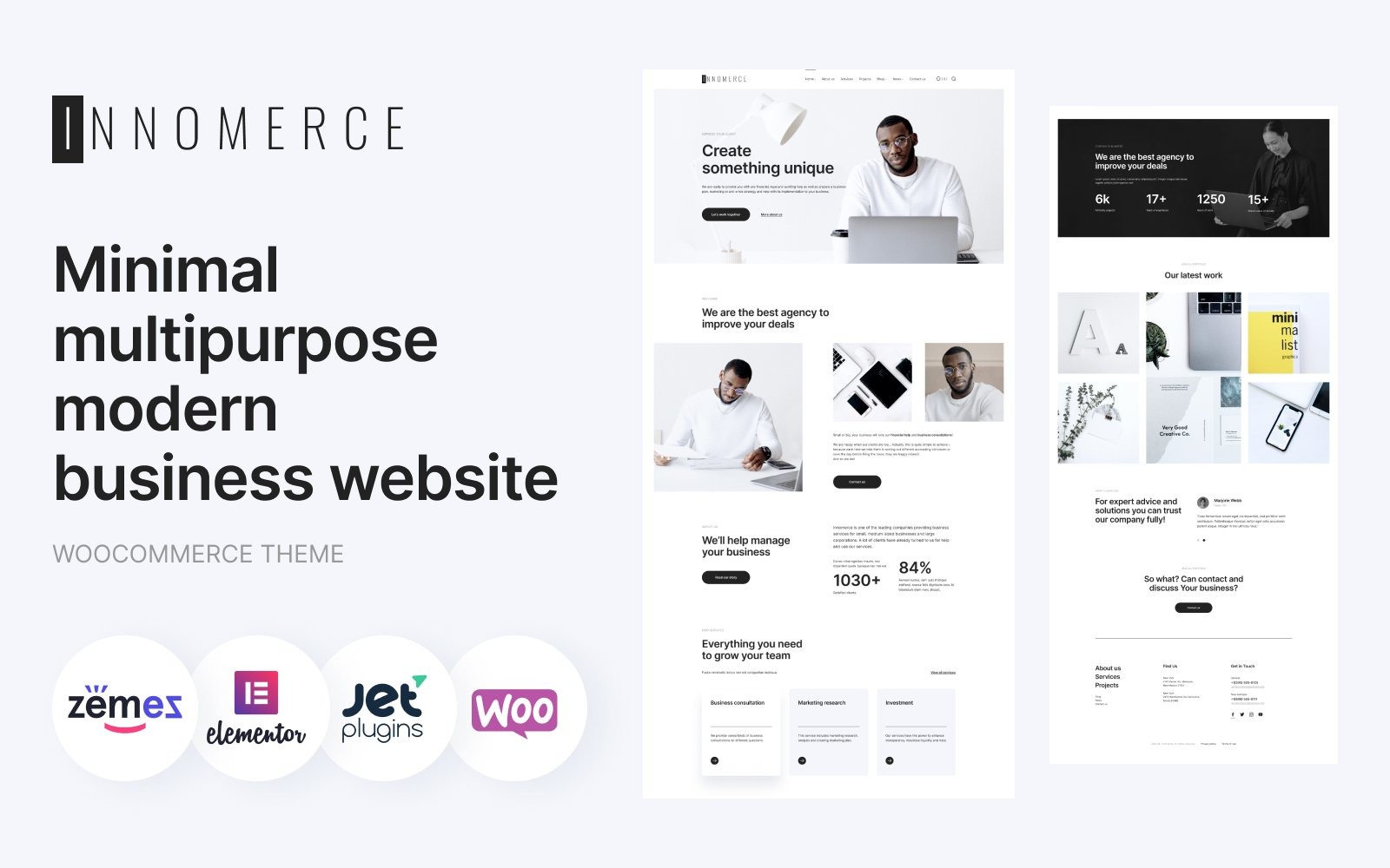 Innomerce - Business Multipurpose Minimal WordPress Elementor Theme
