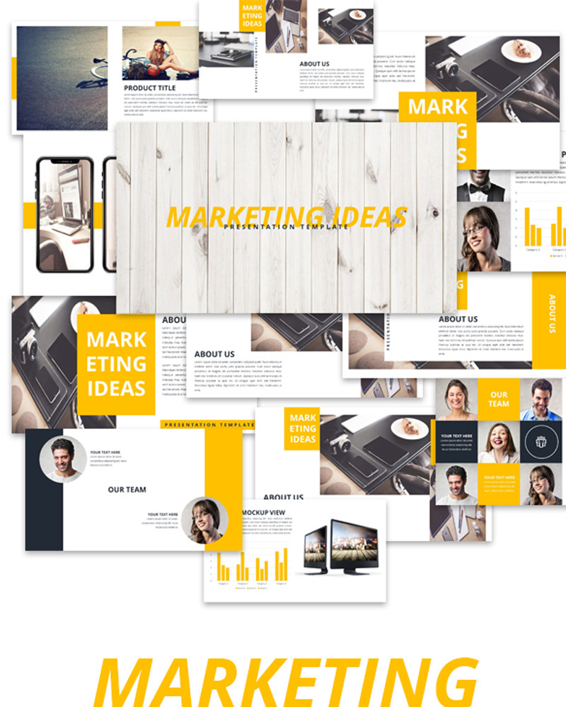 Marketing Ideas PowerPoint template #81178 - TemplateMonster