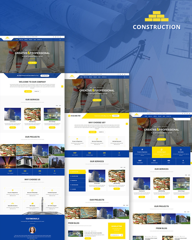 Construction & Building Business Joomla Template