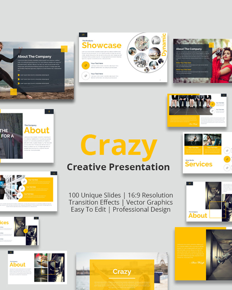 Crazy Google Slides #81238 - TemplateMonster