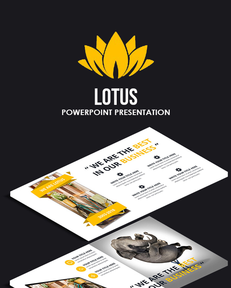 Lotus - Multipurpose PowerPoint template - TemplateMonster