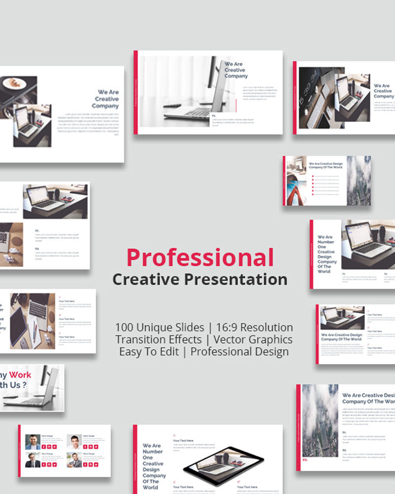 Professional PowerPoint template #81287 - TemplateMonster