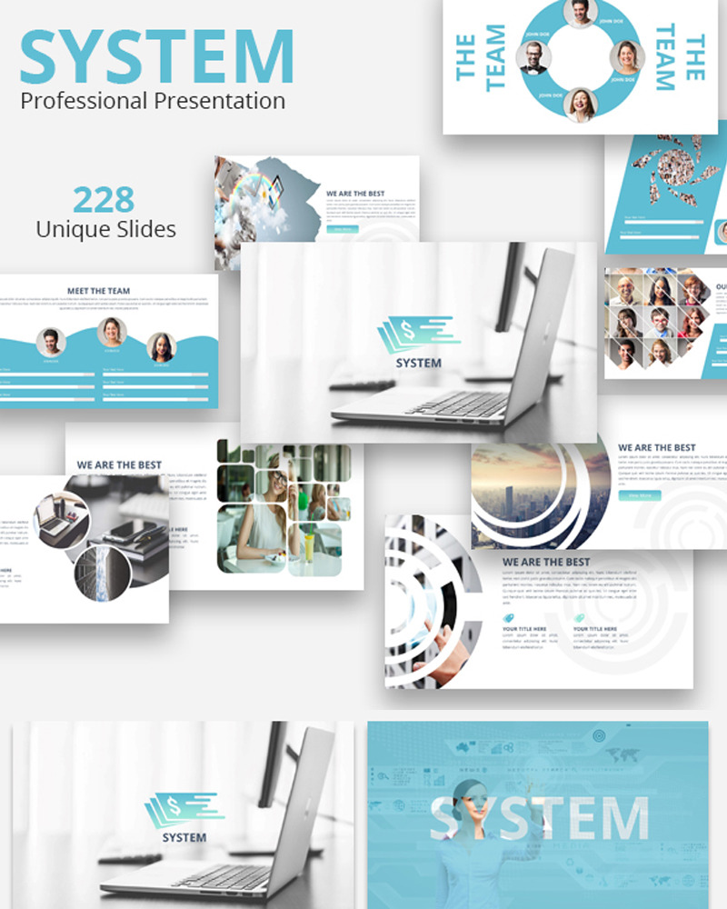 System PowerPoint template #81255 - TemplateMonster