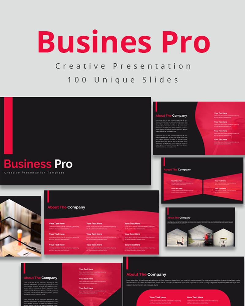 Business Pro PowerPoint template #81662 - TemplateMonster