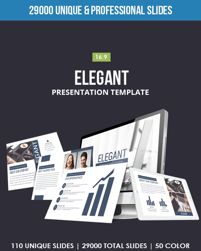 Elegant - Minimal And Clean Google Slides - TemplateMonster