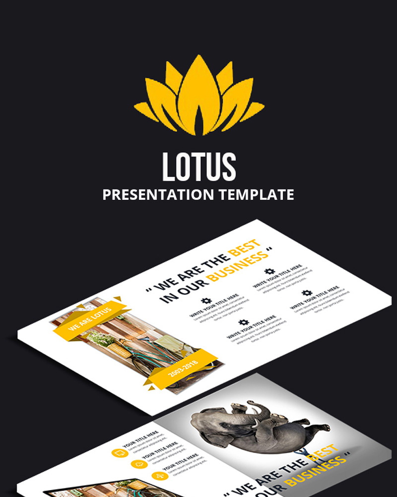 Lotus Google Slides #81649 - TemplateMonster