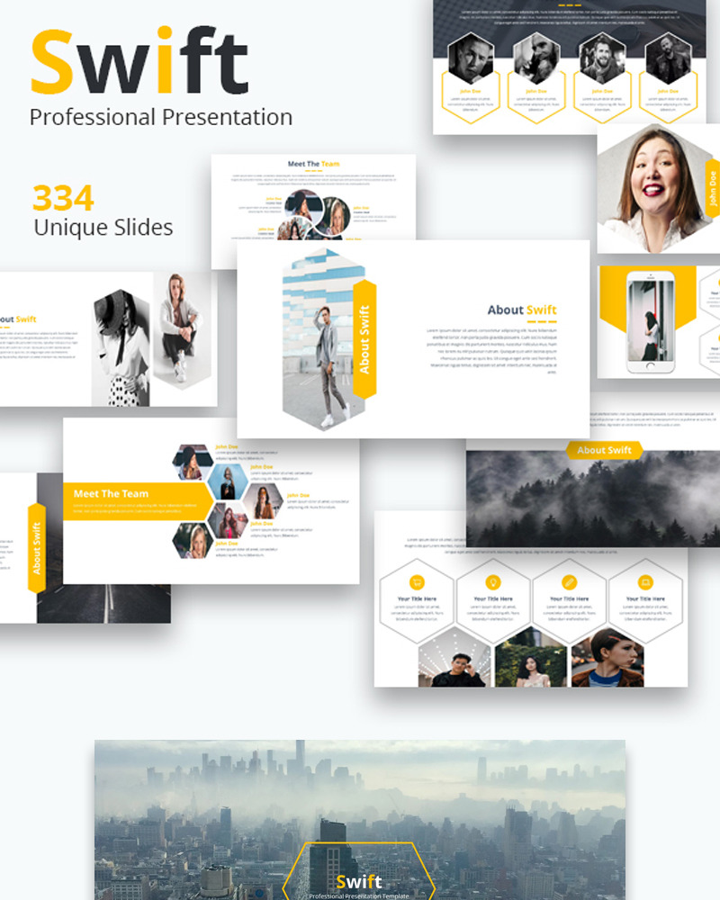 Swift - Multi-Purpose PowerPoint template - TemplateMonster