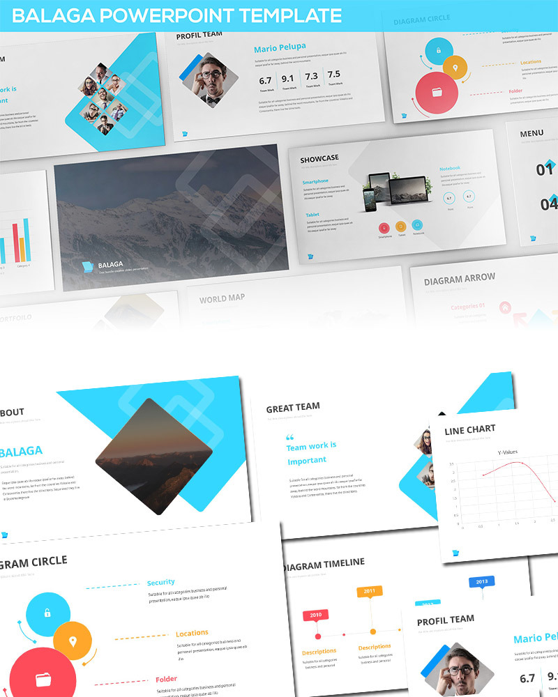 Balaga PowerPoint template #81869 - TemplateMonster