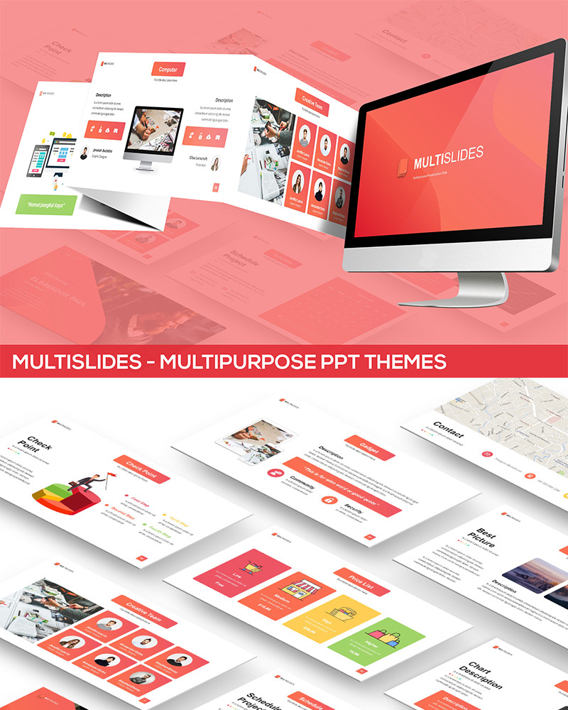 MultiSlides - Multipurpose Gradient Presentation PowerPoint template