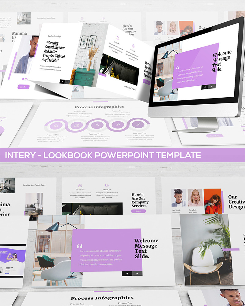 Intery - Lookbook PowerPoint template - TemplateMonster