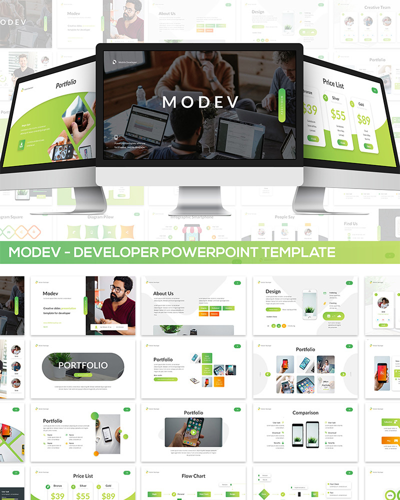 Modev Powerpoint - Developer PowerPoint template