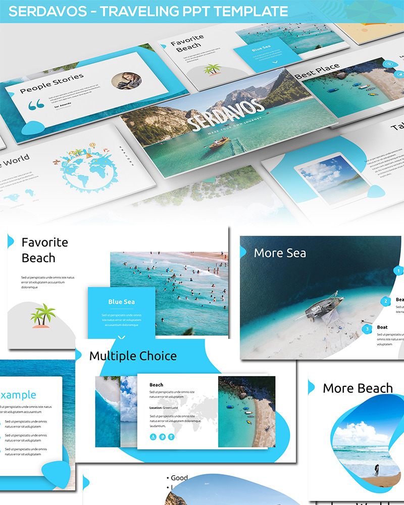 Serdavos - Traveling PowerPoint template - TemplateMonster