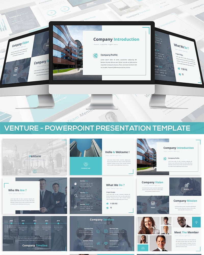 Venture - Presentation PowerPoint template - TemplateMonster