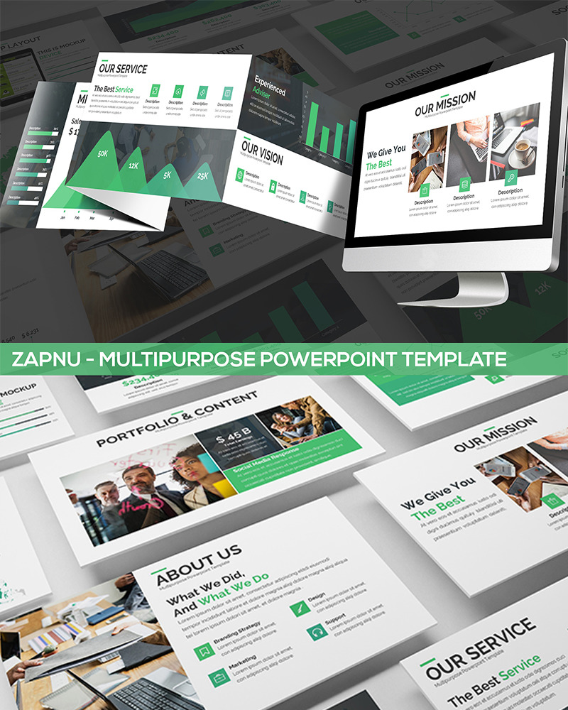 Zapnu - Multipurpose PowerPoint template - TemplateMonster