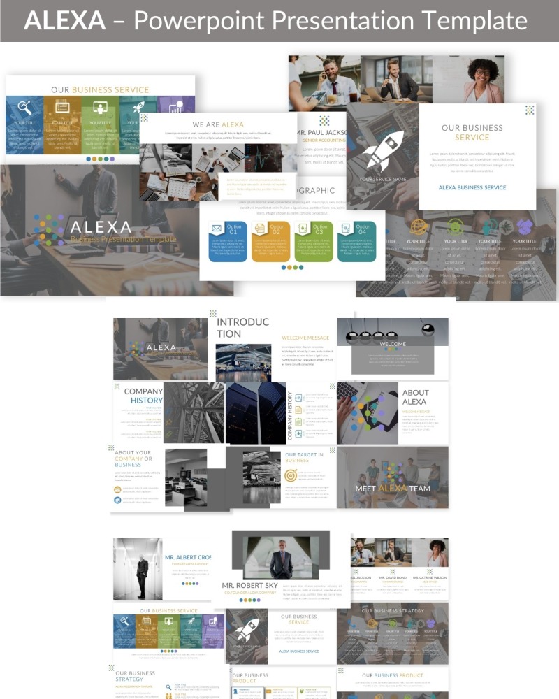 Alexa PowerPoint template #82067 - TemplateMonster