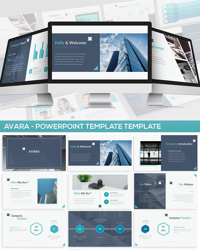 Avara PowerPoint template #82100 - TemplateMonster