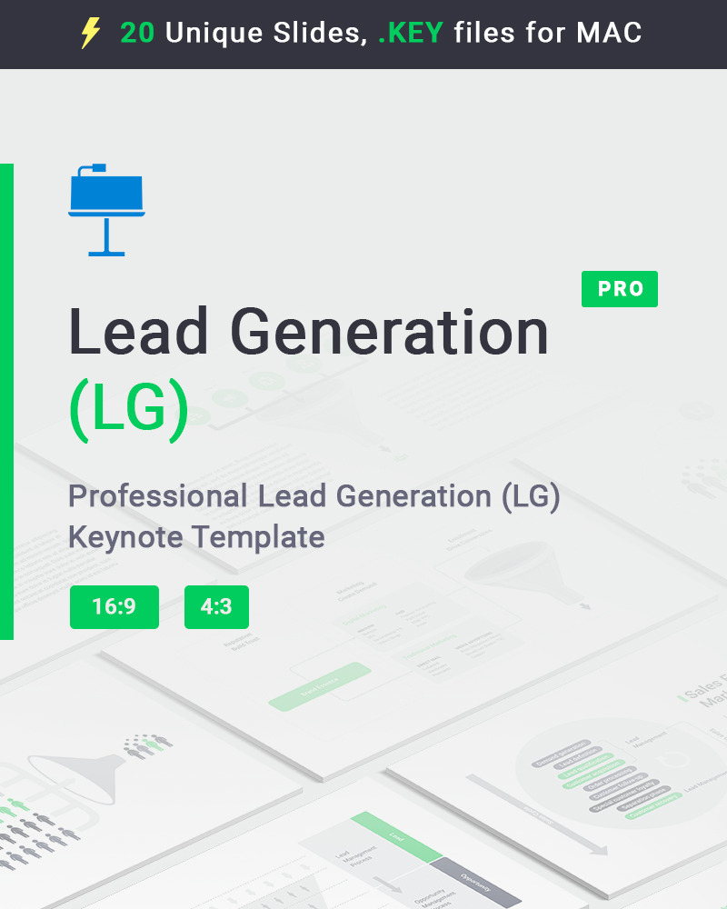 Lead Generation - Keynote template #82166 - TemplateMonster