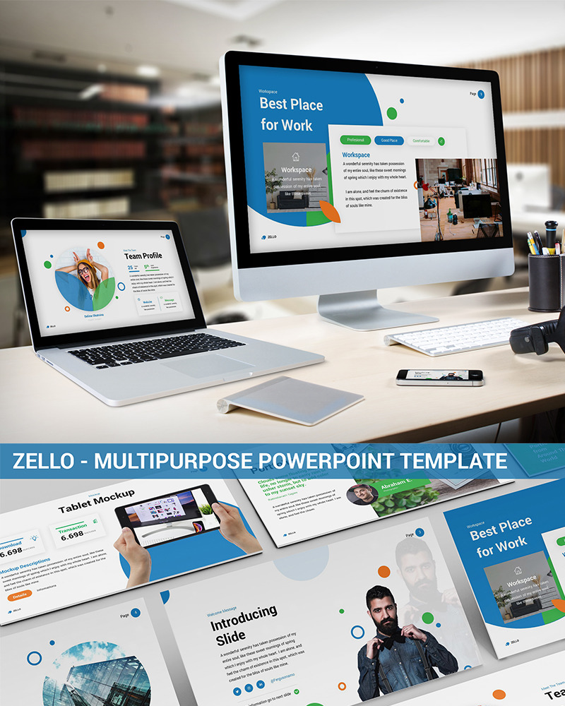 Zello - Multipurpose PowerPoint template - TemplateMonster