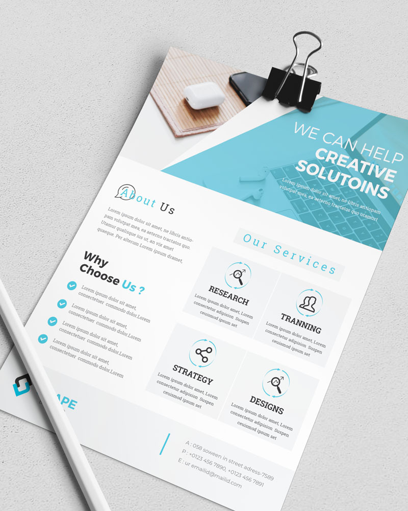 Shape Band - Flyer - Corporate Identity Template