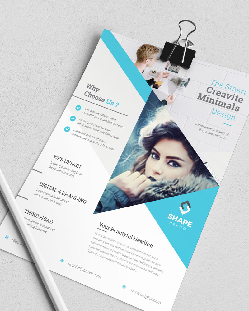 Shape - Flyer - Corporate Identity Template