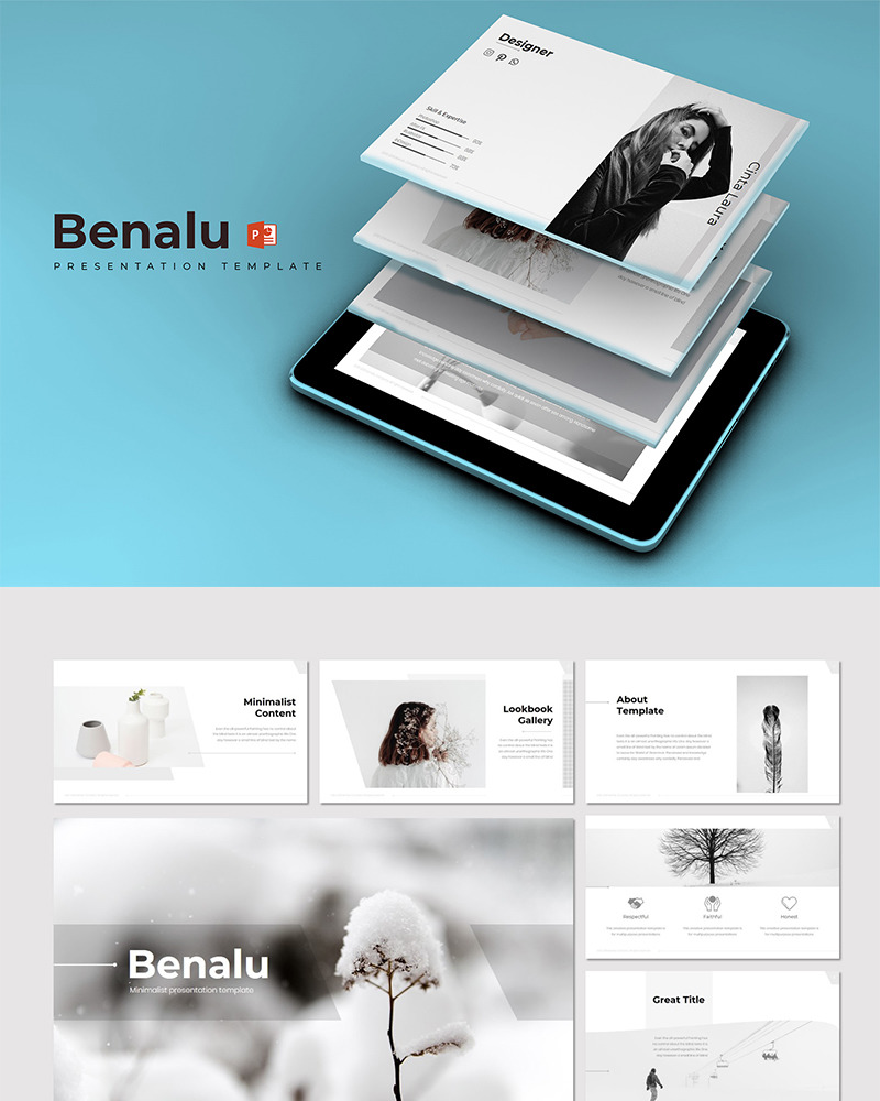 Benalu - PowerPoint template #82471 - TemplateMonster