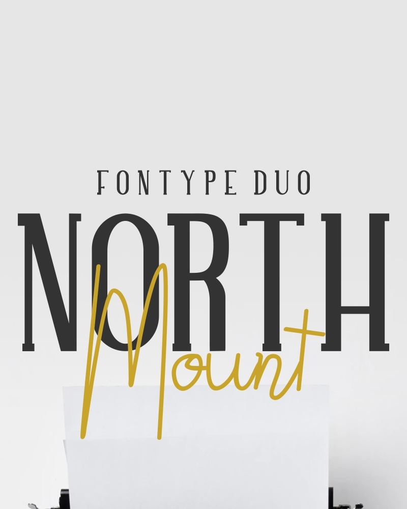 NORTH MOUNT Font #82470 - TemplateMonster